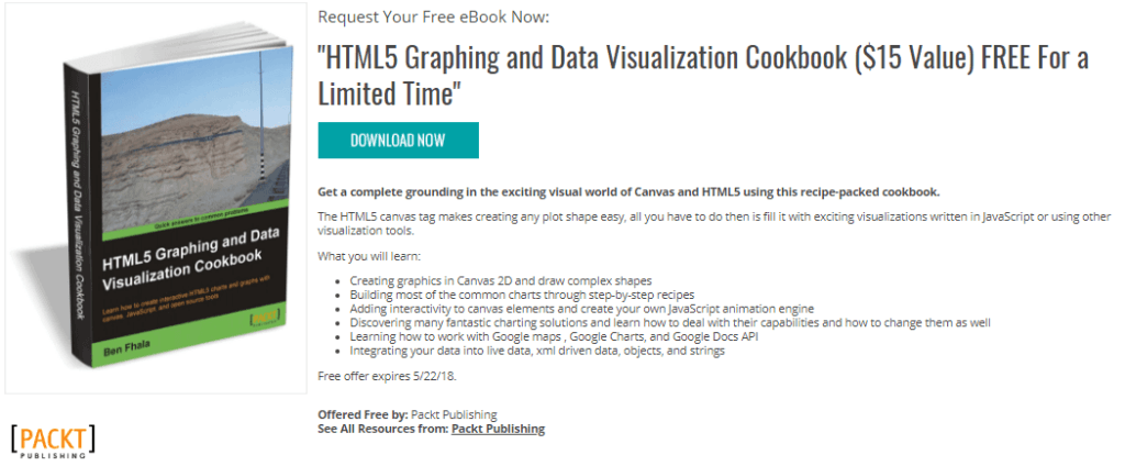 Descarga “HTML5 Graphing and Data Visualization Cookbook” | PDF