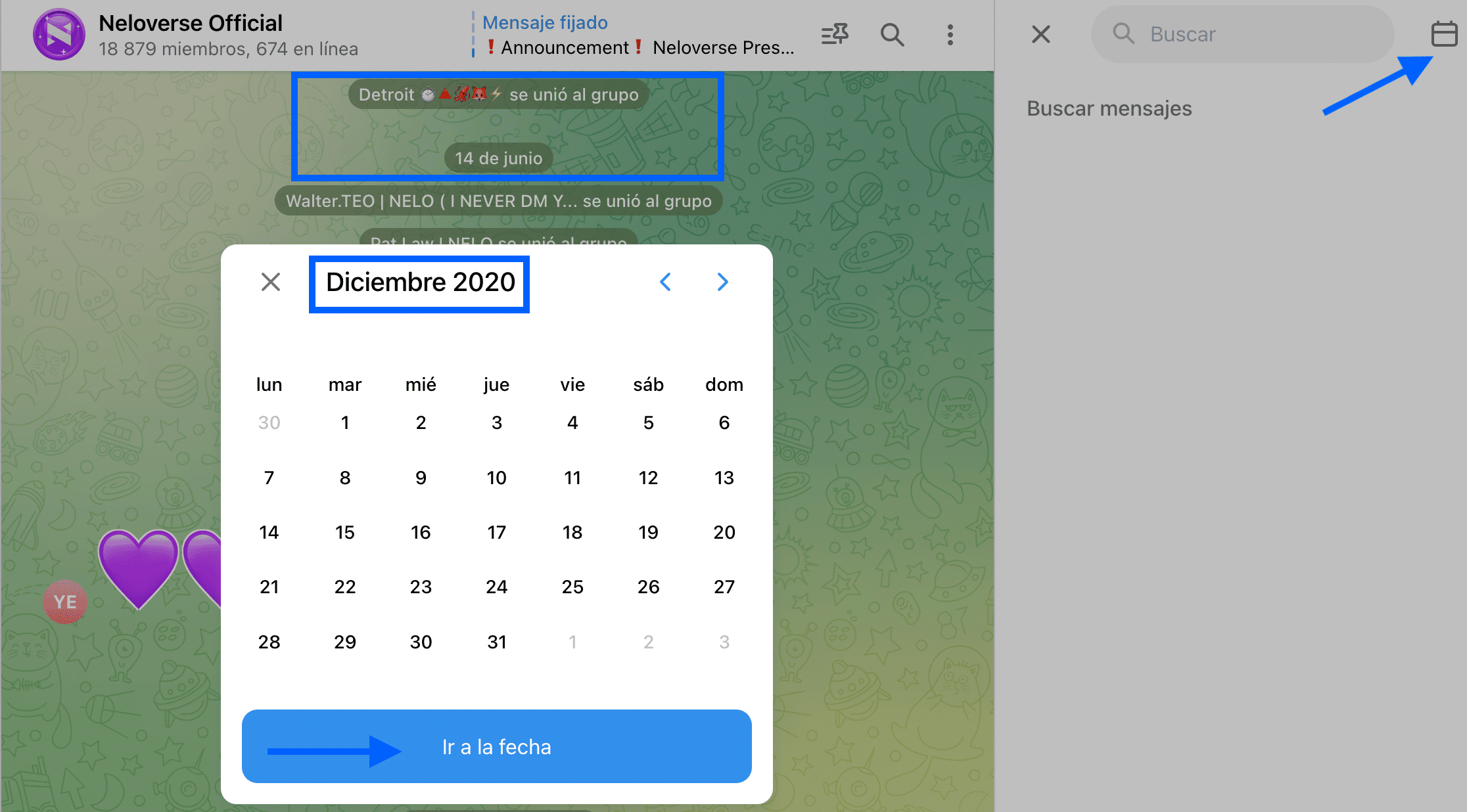 Cómo Ir al Primer Mensaje en Telegram sin hacer Scroll » Adictec