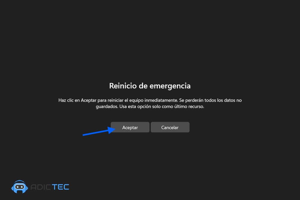 Truco Oculto: Cómo Reiniciar Windows en Caso de Fallo » Adictec